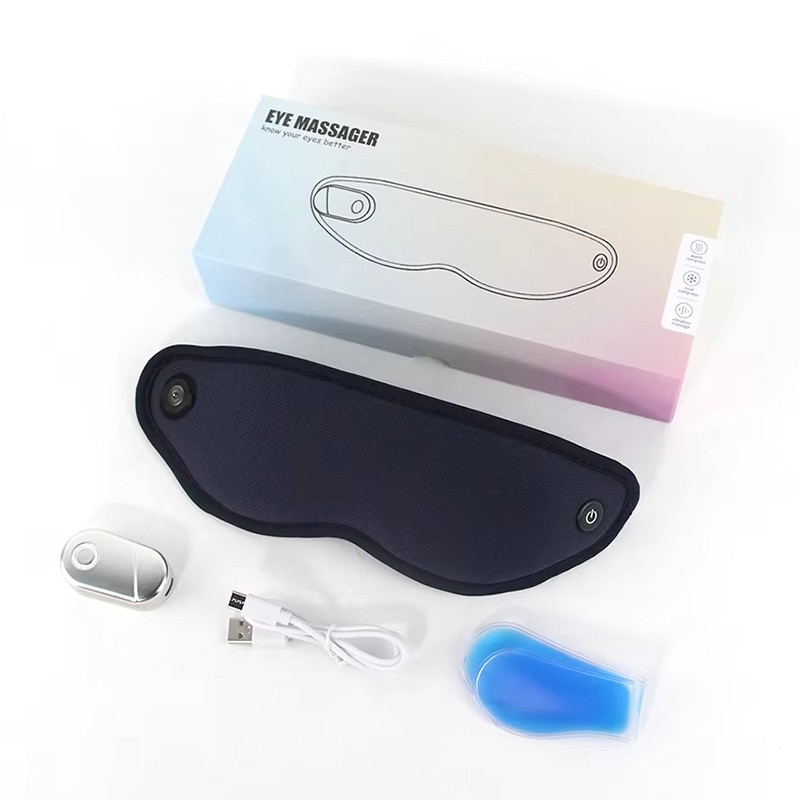 3D Smart Heated Eye Mask Relieve Eye Fatigue Hot Cold Therapy Vibration ...