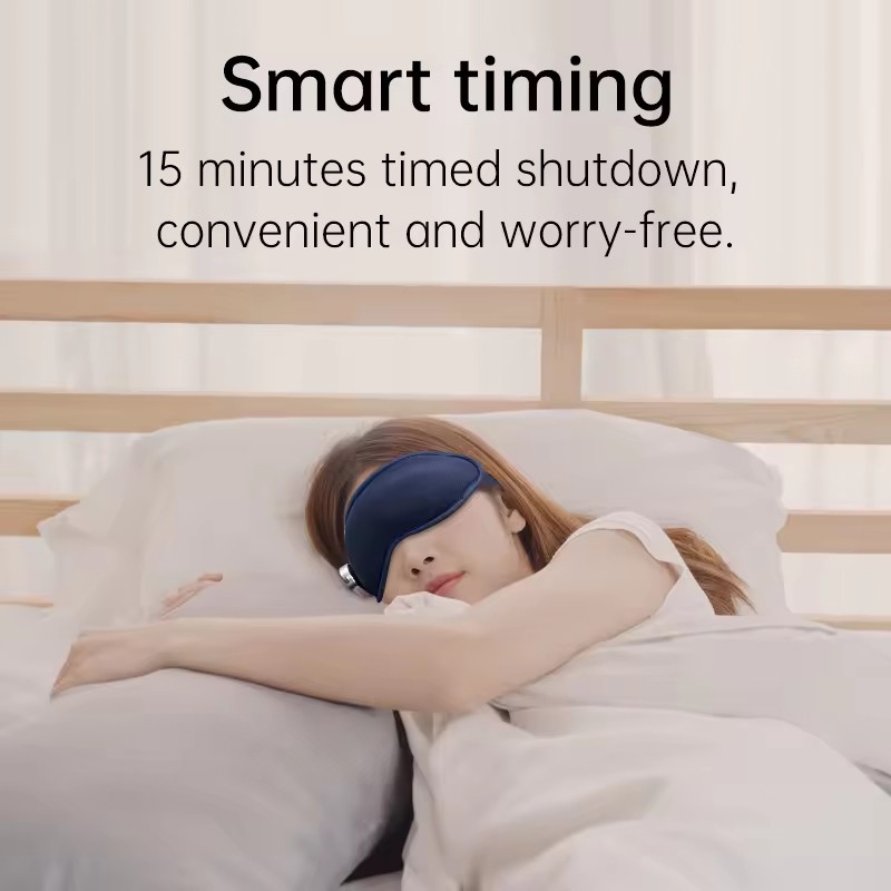 3D Smart Heated Eye Mask Relieve Eye Fatigue Hot Cold Therapy Vibration ...