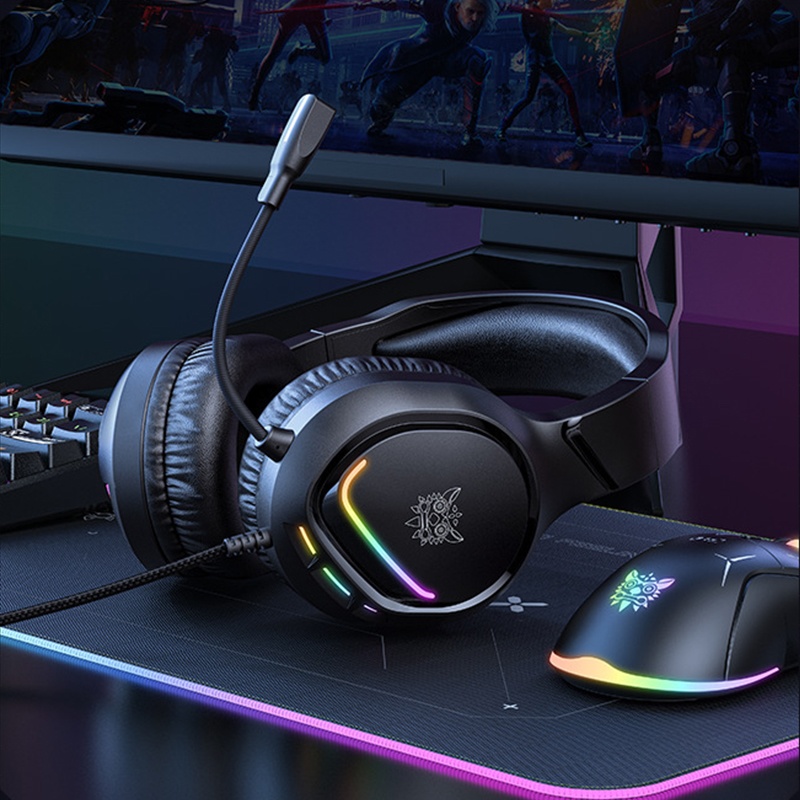 ONIKUMA X31 Wired Gaming Headset RGB Lighting 50mm Immersive Sound 360 ...